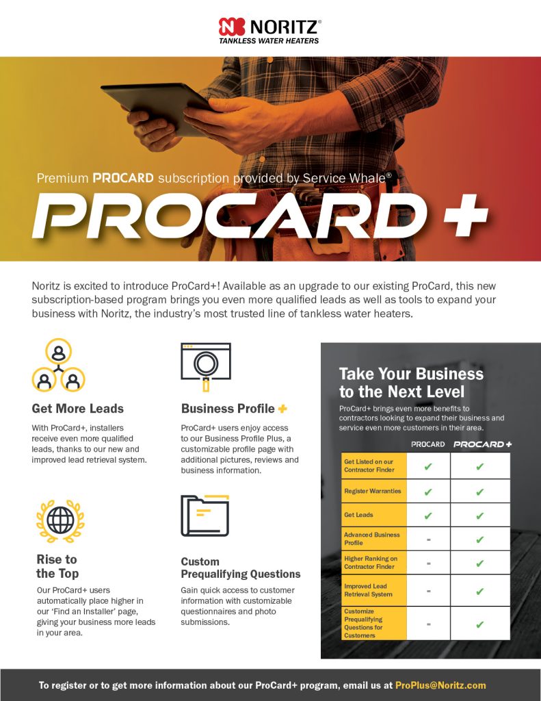 PROCard Plus – Noritz Online Training